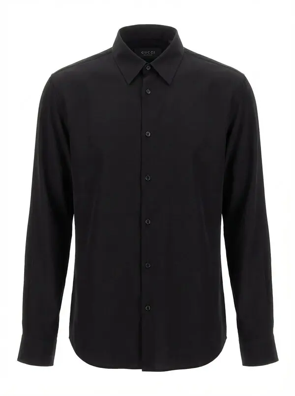 Gucci Collared Long-sleeve Shirt