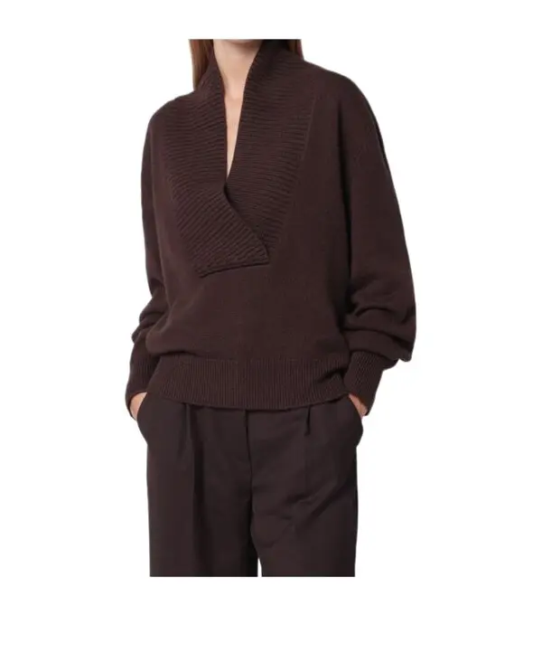 Loulou De Saison Shawl Collar Knitwear - Brown