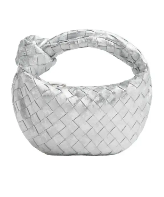 Bottega Veneta Mini Jodie - Silver