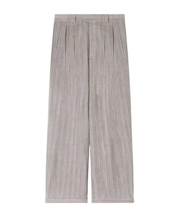Emporio Armani Pleated Trousers - Gray