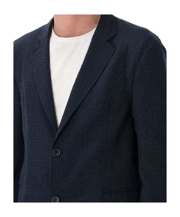 Emporio Armani Single-breasted Seersucker Blazer