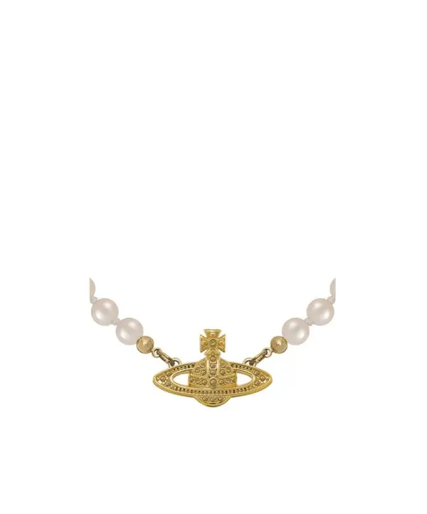 VIVIENNE WESTWOOD Mini Orb Pendant Necklace - Yellow