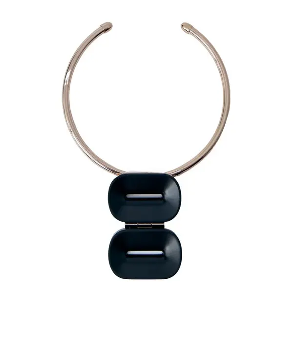 Max Mara Open Necklace - Black