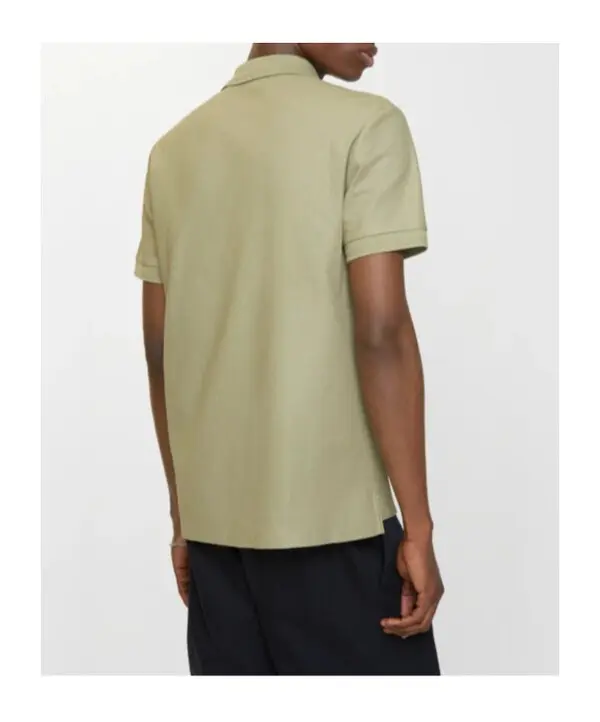 Burberry Ekd Embroidered Short Sleeved Polo Shirt - Light Green