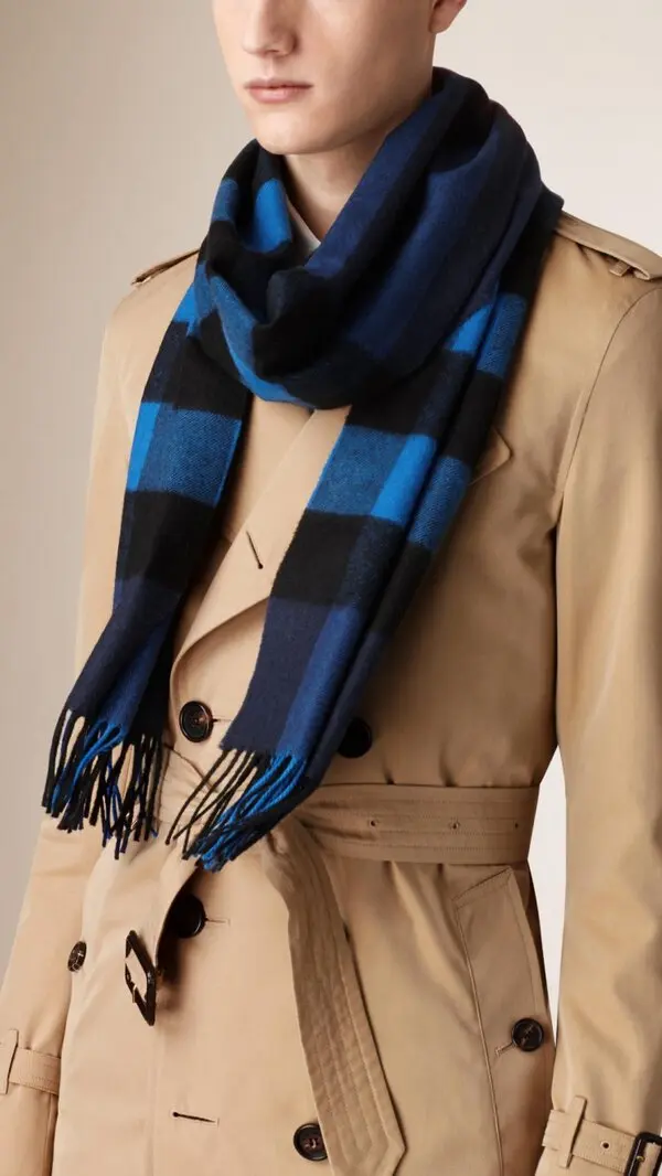 Burberry Plaid Cashmere Scarf