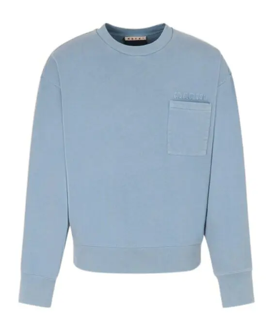 Marni Crewneck Sweatshirt With Chest Pocket