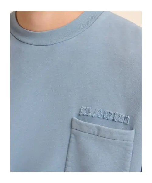 Marni Crewneck Sweatshirt With Chest Pocket