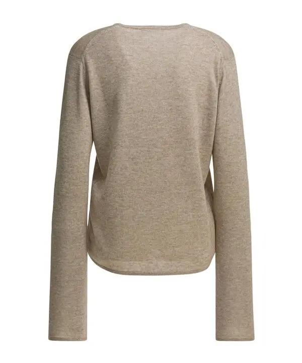 Auralee Cashmere Blend Crew Neck Knit Sweater - No