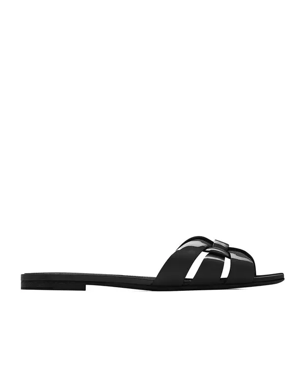 Saint Laurent Tribute Slip-on Mules - Black