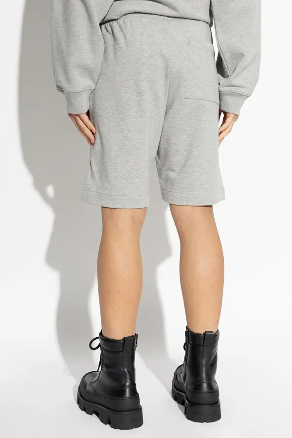 Dries Van Noten Elastic Drawstring Waist Shorts - Gray