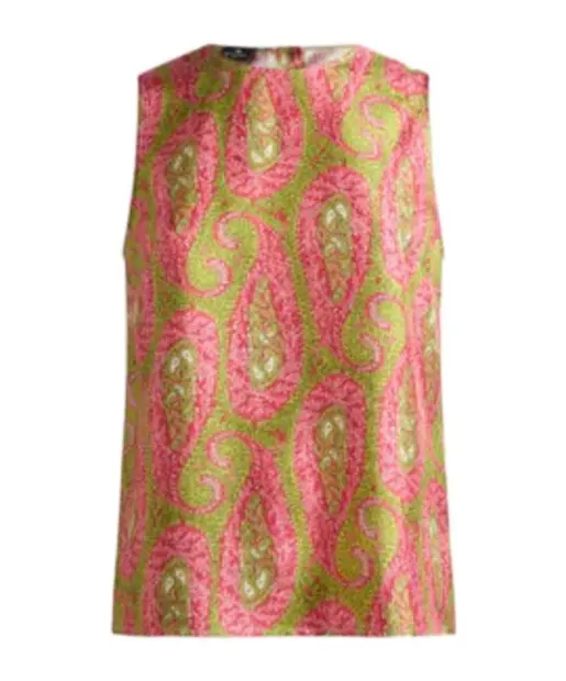 Etro Paisley-motif Sleeveless Top - Pink