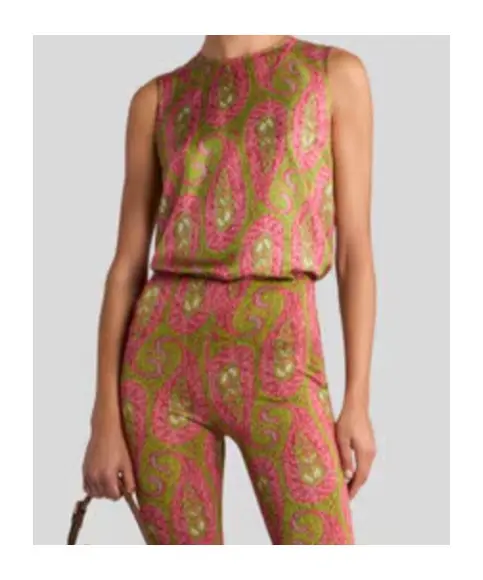 Etro Paisley-motif Sleeveless Top - Pink