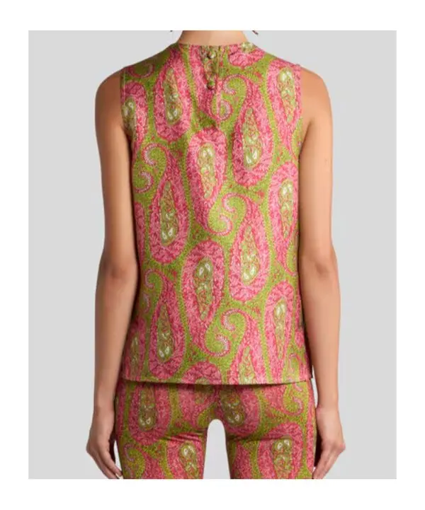 Etro Paisley-motif Sleeveless Top - Pink