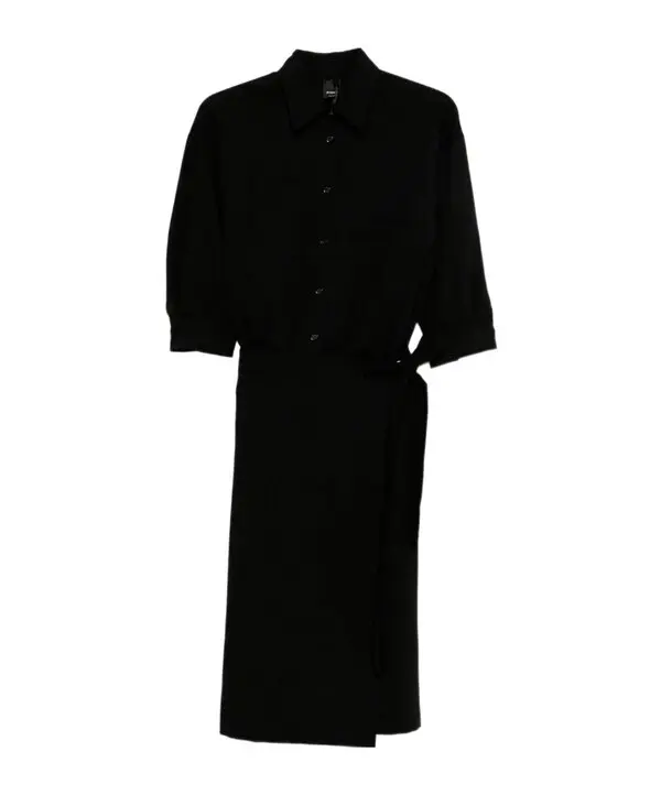 Pinko Ariane Midi Dress - Black