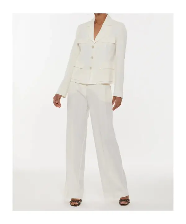 P.a.r.o.s.h Textured Wide Leg Trousers