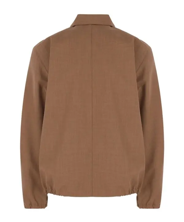 Auralee Zip-up Long-sleeved Jacket - Brown