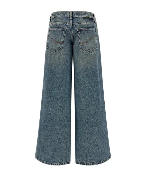 Stella McCartney Lace-up Wide-leg Jeans
