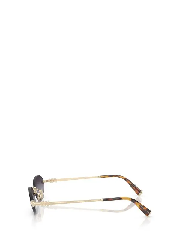 Miu Miu Oval Frame Sunglasses - Gray