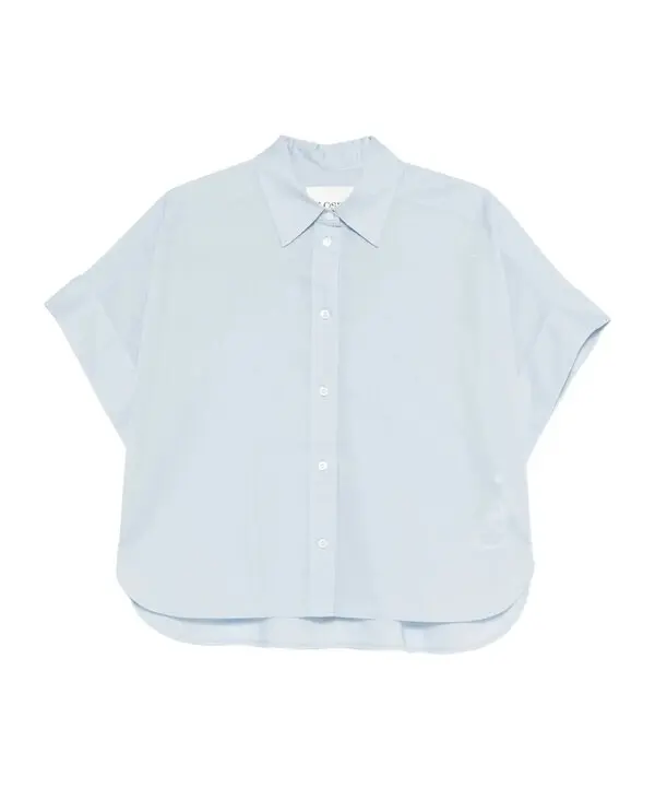 Closed Button-up Shirt - Blue