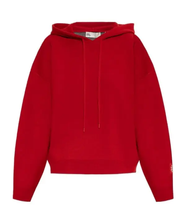 Tory Burch Long Sleeve Cropped Hoodie