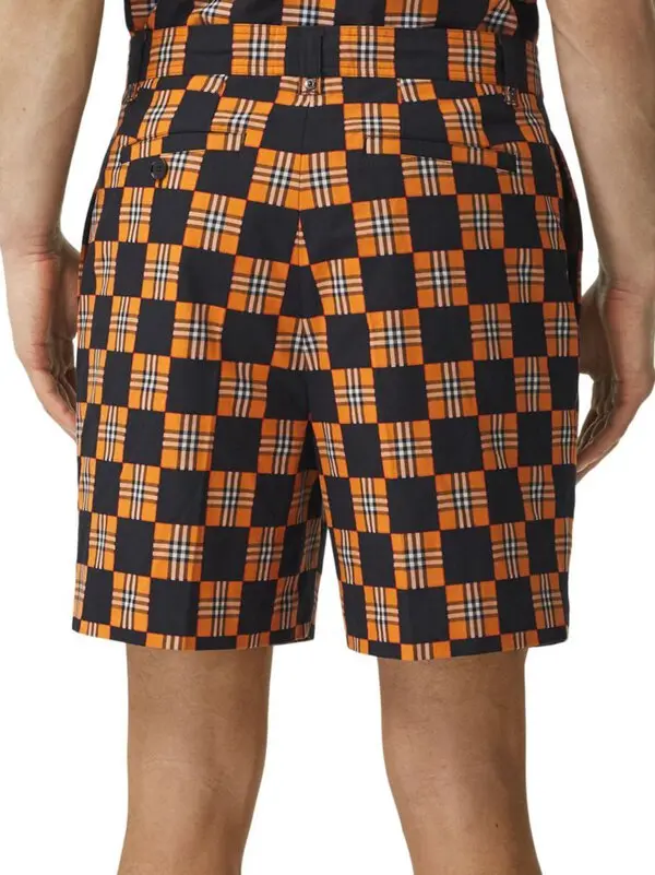 Burberry Checkerboard Print Tailored Shorts