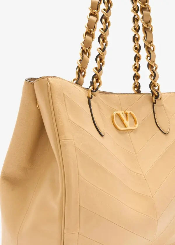 Valentino Garavani La Seine Leather Shoulder Bag