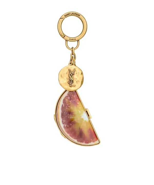 Saint Laurent Wedge-shaped Keychain - Oranges