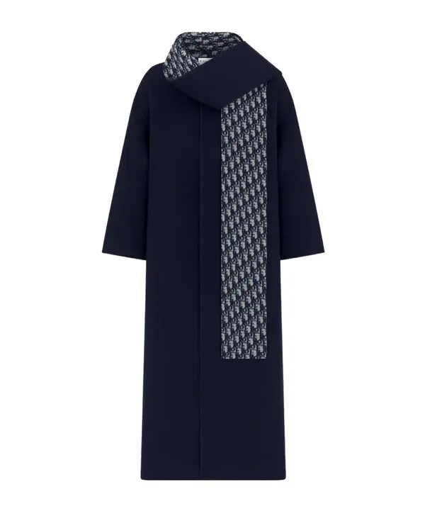 Dior Coat With Removable Scarf - No