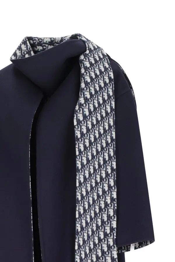 Dior Coat With Removable Scarf