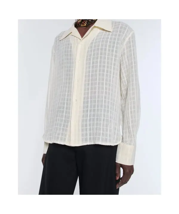Séfr Ignacio Shirt - Cloud White Check