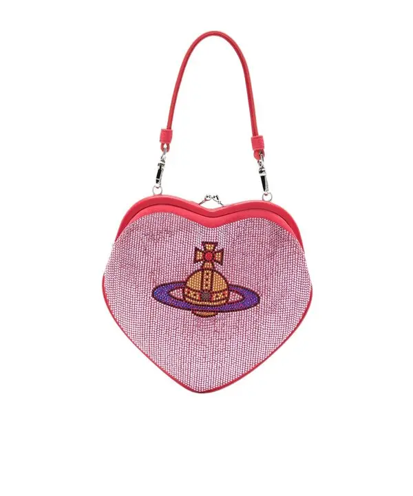 VIVIENNE WESTWOOD Belle Heart Frame Purse - Pink