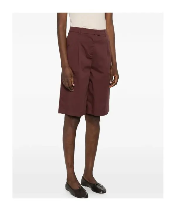 Patrizia Pepe Pleated Tailored Trousers - Red