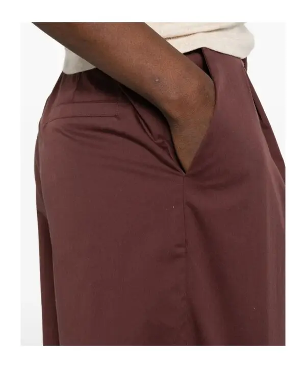 Patrizia Pepe Pleated Tailored Trousers - Red