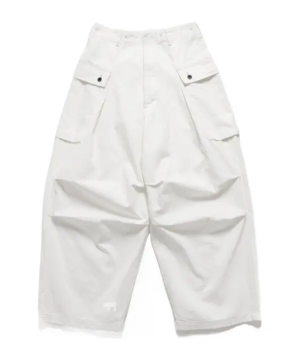 Kapital Herringbone Jumbo Monkey Pants - White