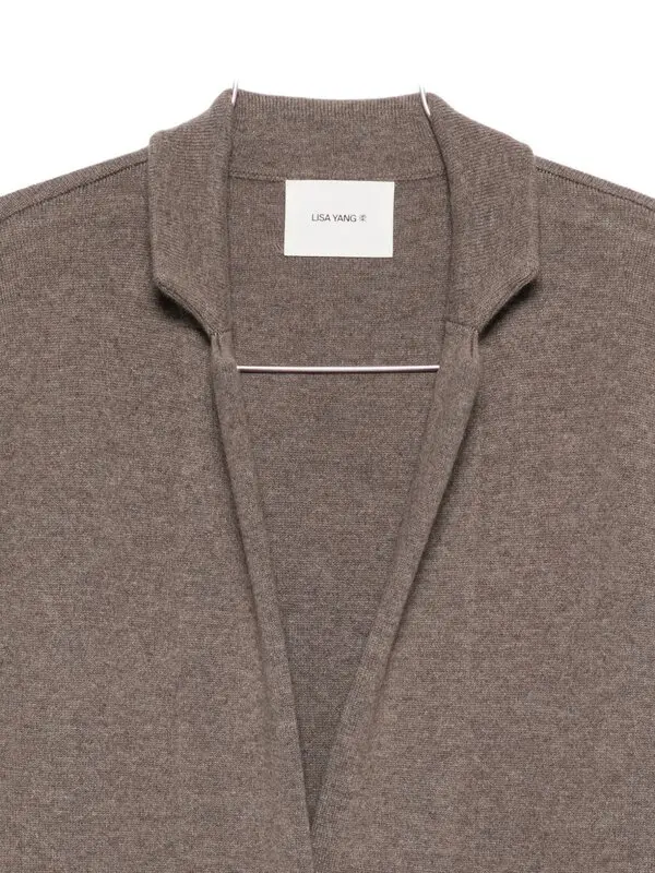 LISA YANG Buttoned Pocket Cardicoat - Gray