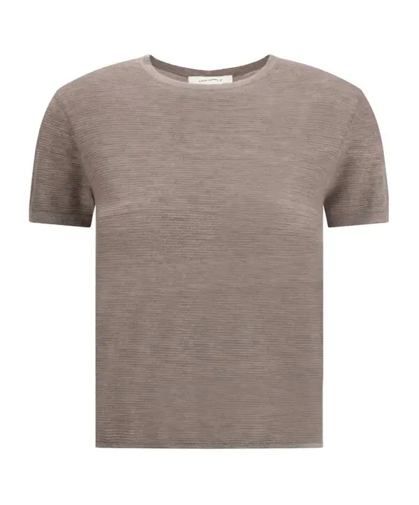 LISA YANG Ira Fine Knit T-shirt - Gray