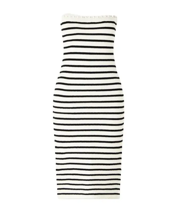 Posse Striped Dress - White