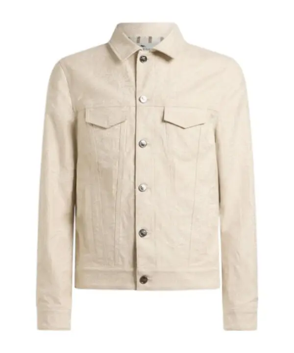 Etro Paisley Jacquard Jacket - Light Brown