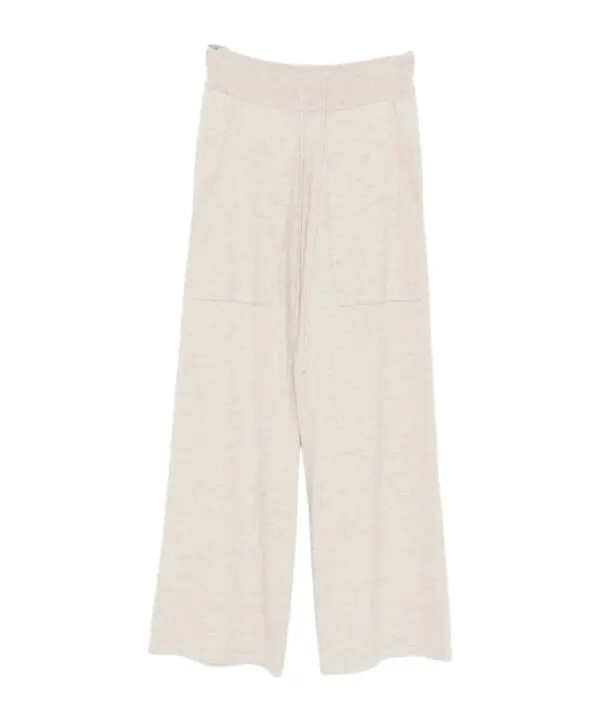 LISA YANG Drawstring Wide-leg Pants - Beige