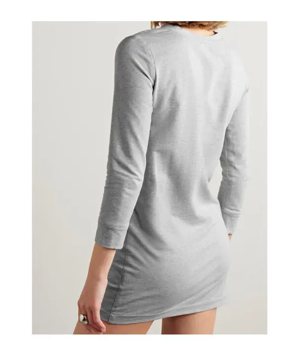 Norma Kamali Cotton-blend Jersey Mini Dress