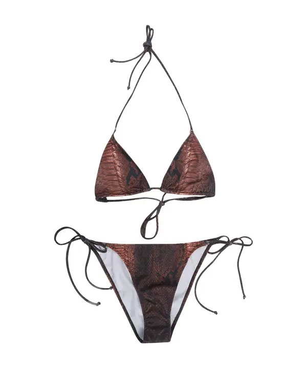 JEAN PAUL GAULTIER Printed String Bikini Set - Black