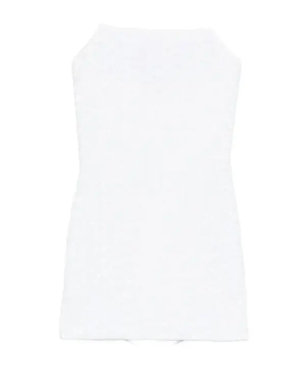 Oseree Sequin Mini Dress - White