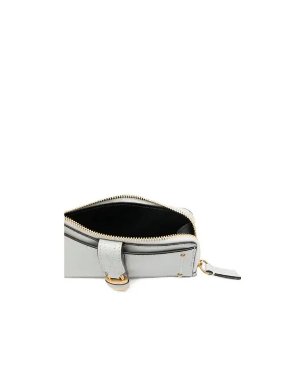 Chloé Paddington Leather Card Case - Blue
