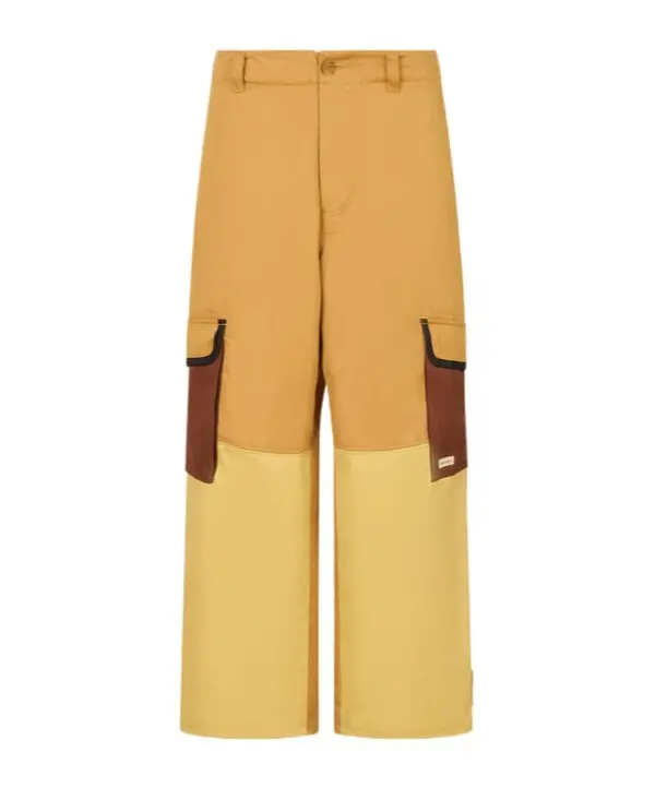 Marni Water-repellent Gabardine Color-block Cargo Trousers - Sunflower