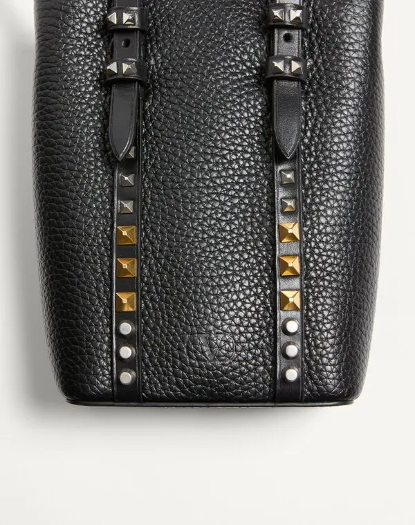Valentino Garavani Rockstud Mini Top Handle Bag - Black