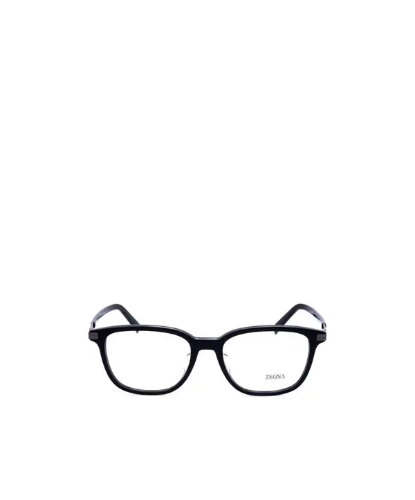 Zegna Rectangular Full Rim Optical Glasses - White