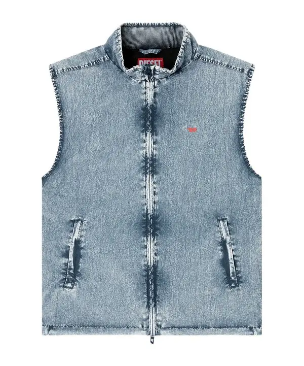 DIESEL® J-erb Denim Vest - Medium Blue