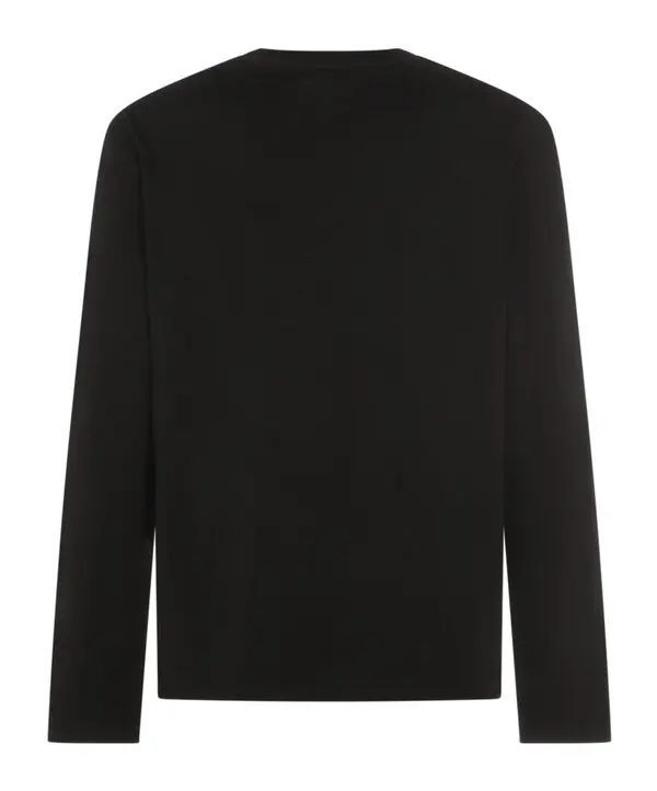JIL SANDER Long-sleeved Crewneck T-shirt - Black