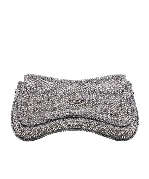 DIESEL® Xs Play Crossbody Bag - Silver