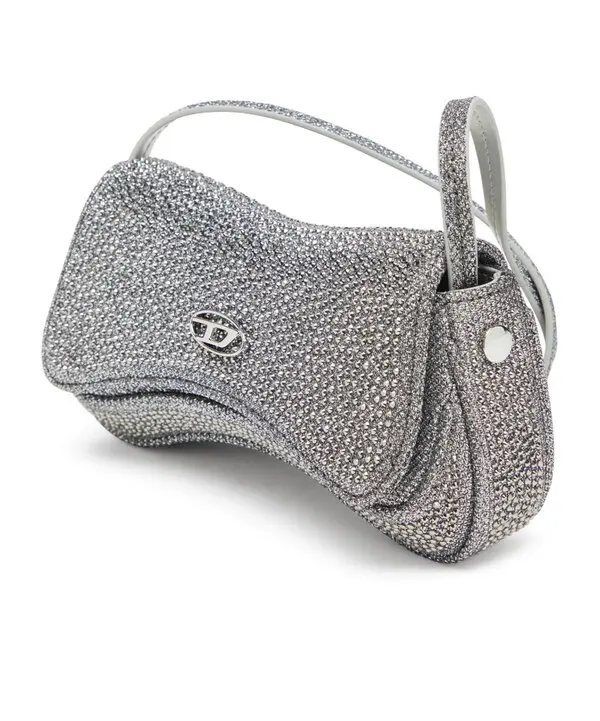 DIESEL® Xs Play Crossbody Bag - Silver